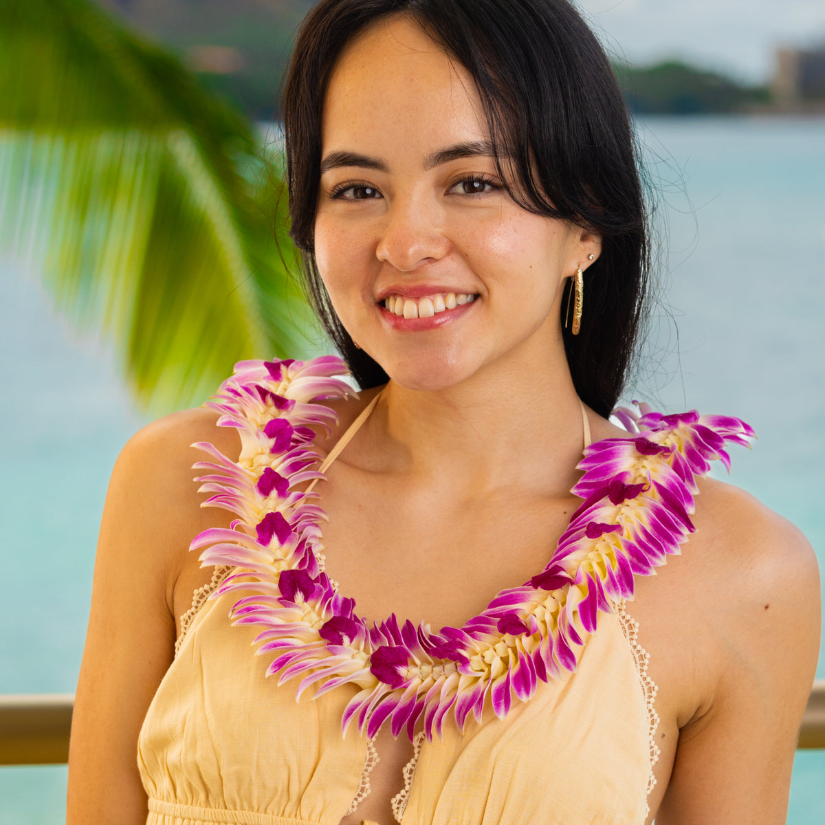 EC6 | Flat Deluxe Orchid Lei | Hawaii Leis – The Orchid Lei Company
